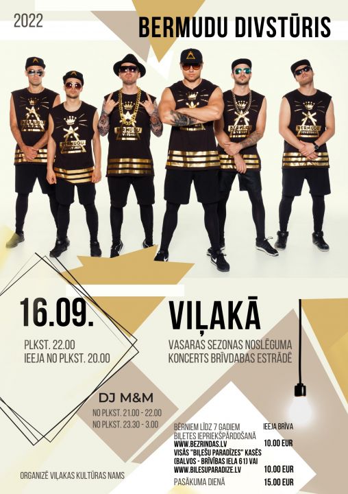 Bermudu Divstūris vasaras sezonas noslēguma koncerts - BezRindas